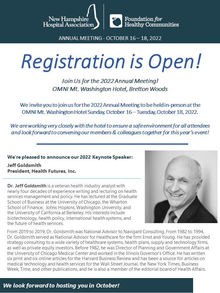 Registration Open for the NHHA & FHC Annual Meeting, October 16-18 ...
